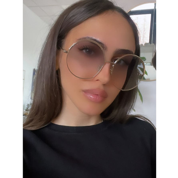 Dior Accessories New Dior Everdior Au Oversized Round Sunglasses In Gold Poshmark